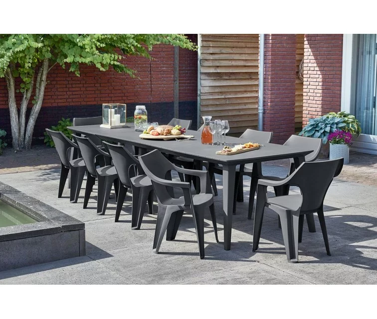 Dārza krēsls Dante Low Back pelēks - 29187058939